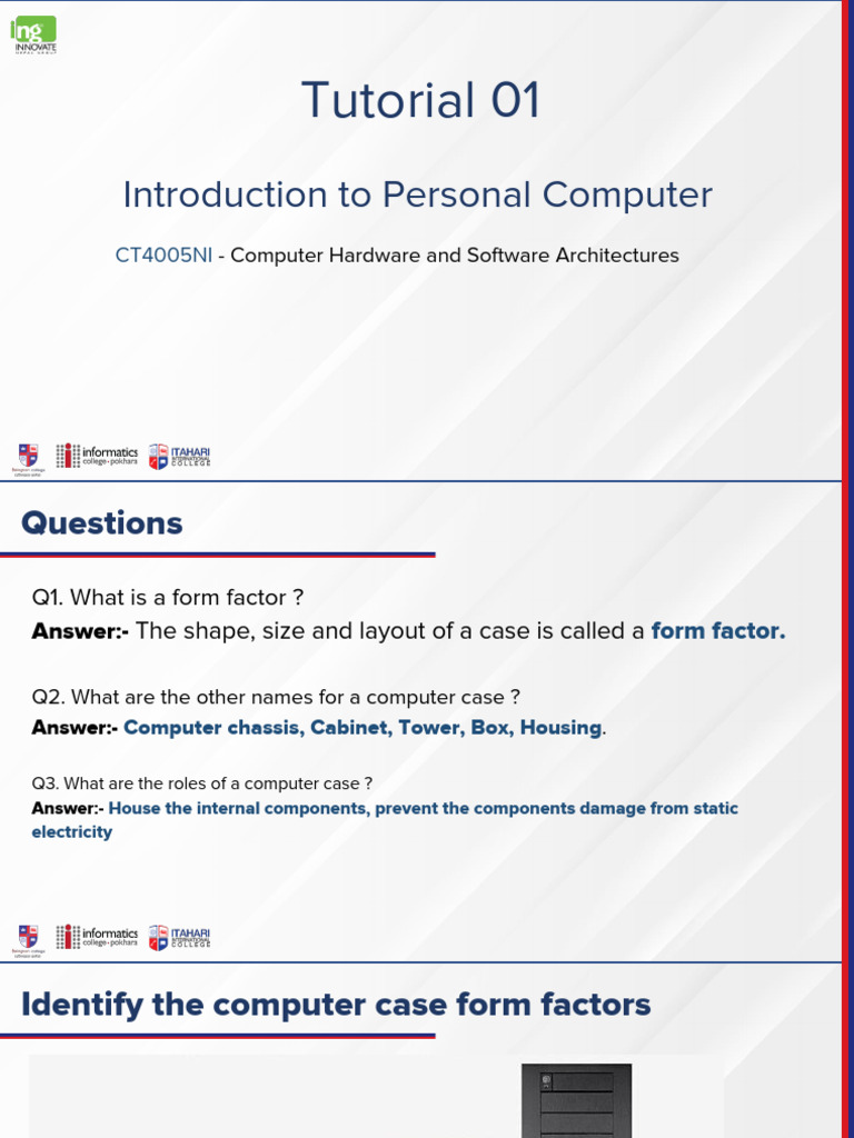 CT4005NI WK01 T Introduction To Personal Computer 82792 94482 | PDF