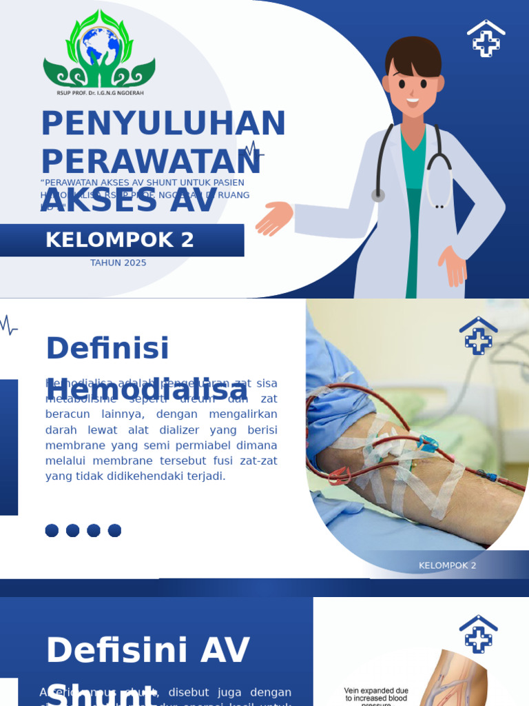 Perawatan Akses AV Shunt Hemodialisa | PDF