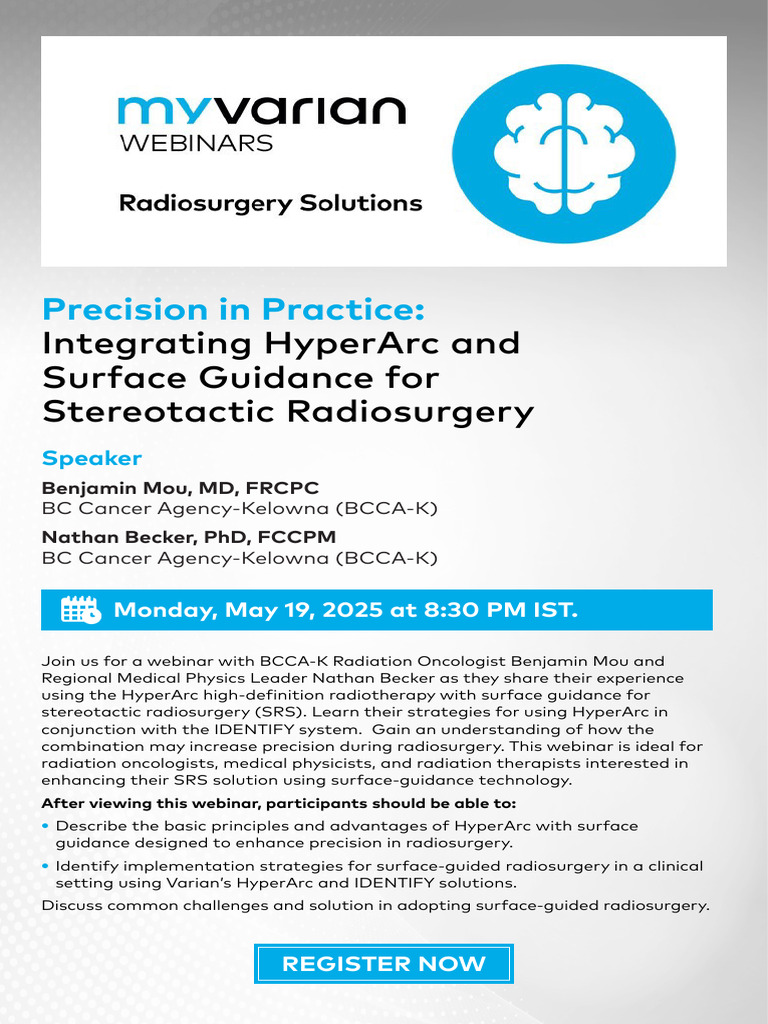 MyVarian Webinars Mailer | PDF