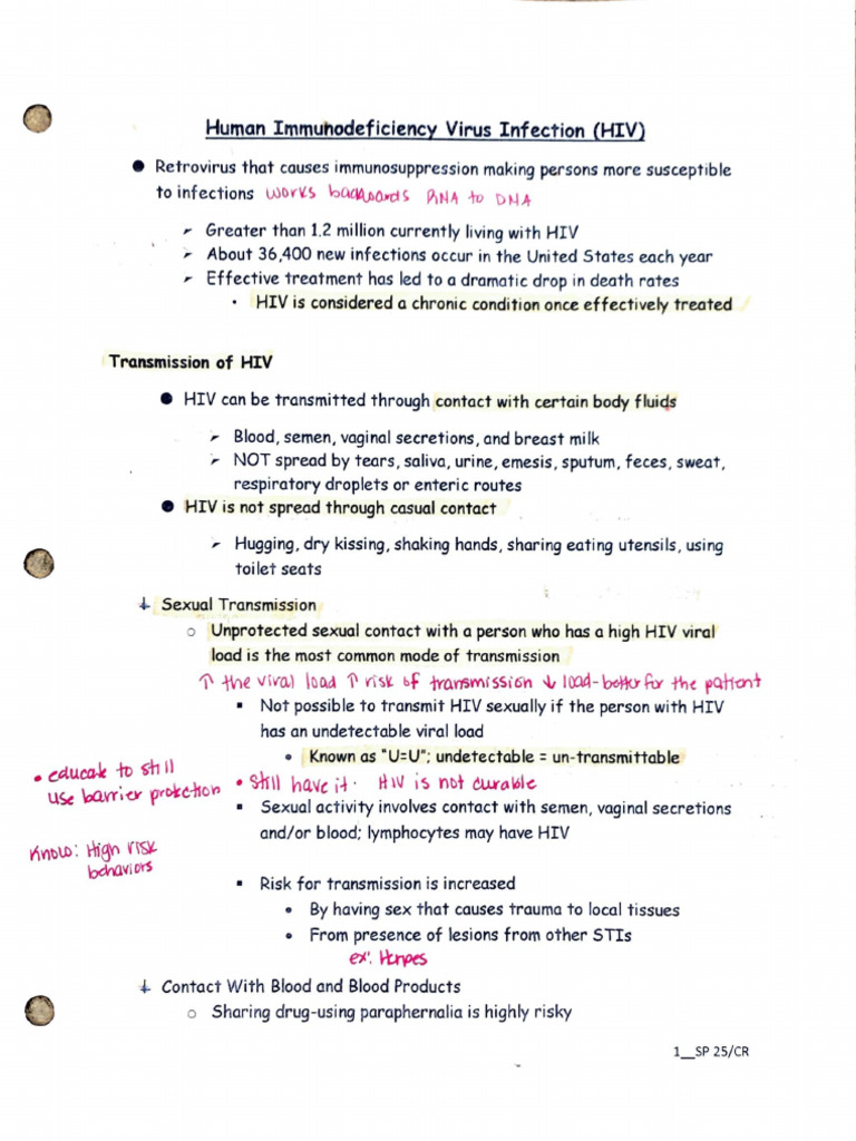 HIV Notes | PDF