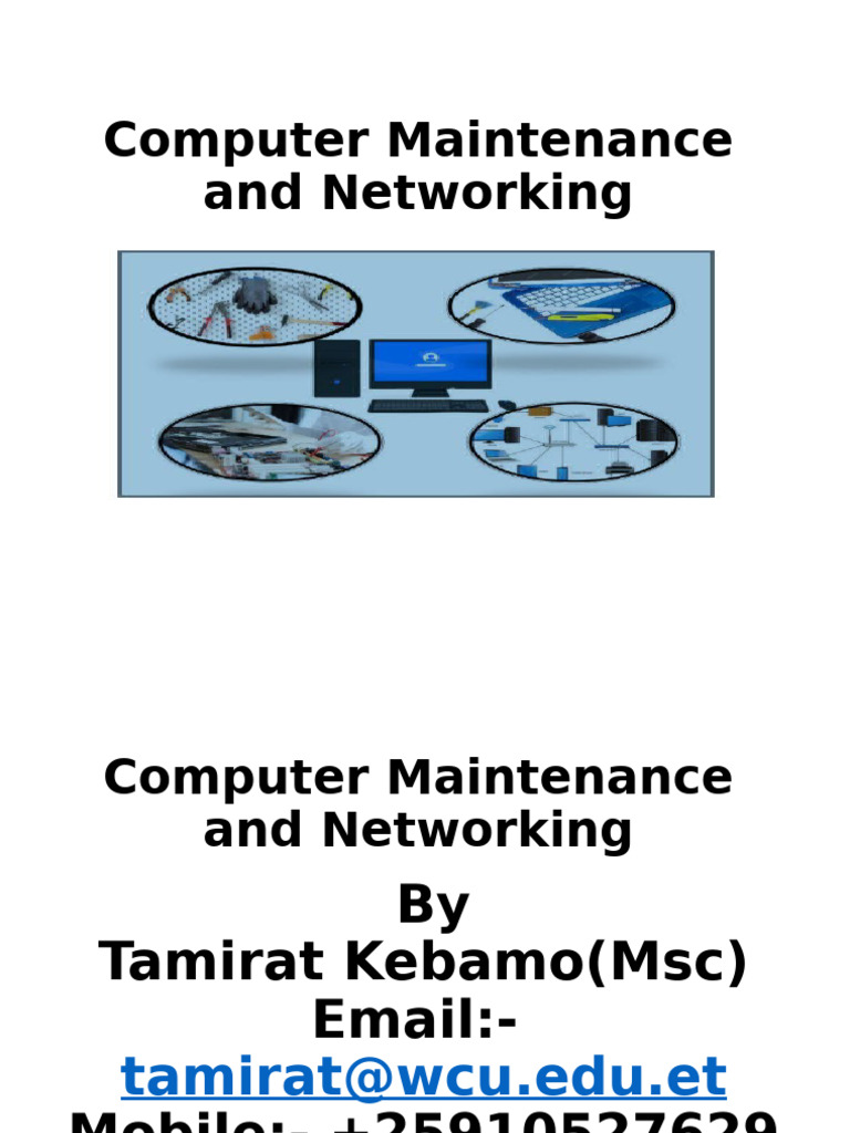 Computer Maintenance and Networking-Final | PDF