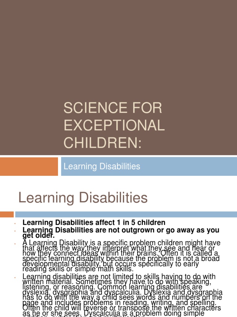 Understanding Learning Disabilities: An Overview of Common Types ...