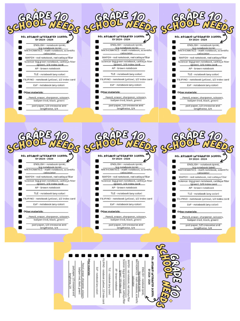 school needs | PDF
