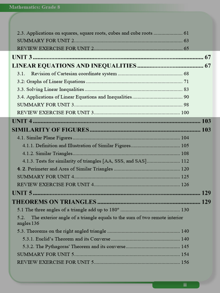 Linear Equations & Inequalities | PDF | Cartesian Coordinate System ...