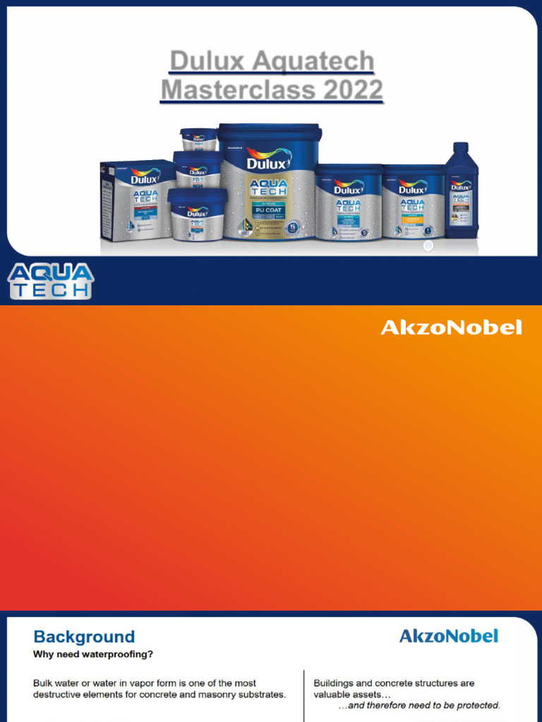 Dulux Aquatech Masterclass - Team-2022 | PDF | Building Engineering | Building Materials