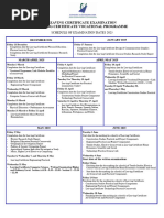 LCA Exam Timetable 2025 | PDF | Educational Stages | Qualifications