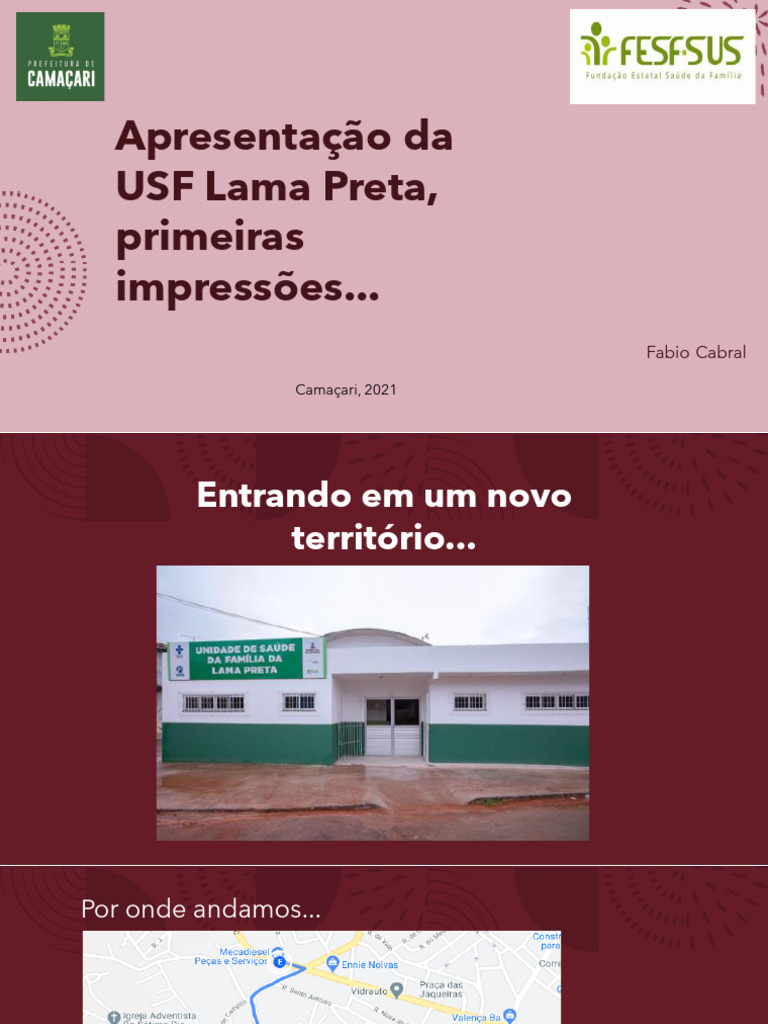Apresentação da USF Lama Preta | PDF