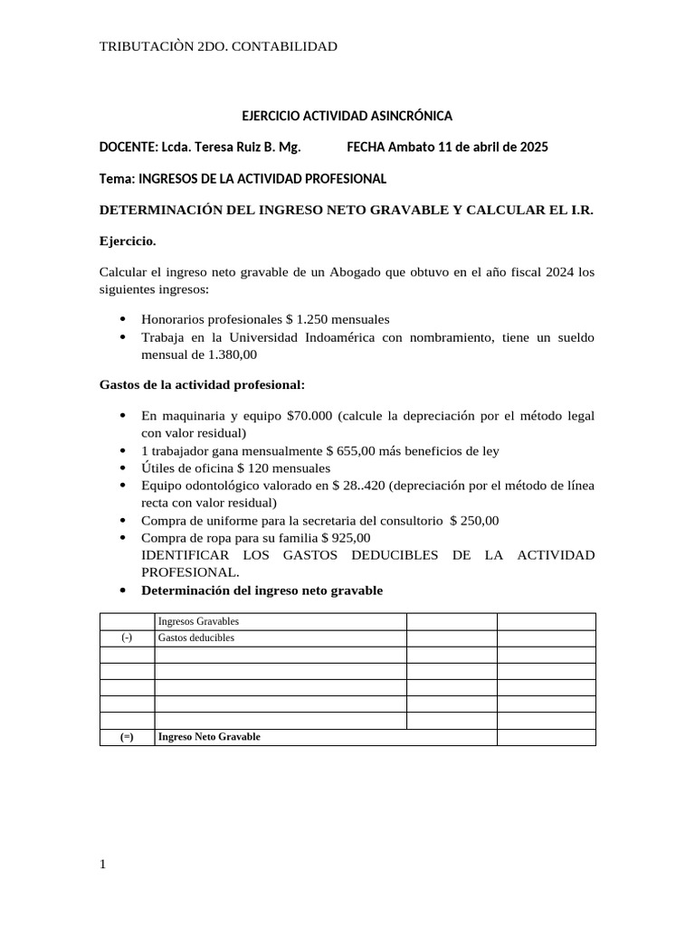 DEBER 11 - 04 - EJERCICIOActividad - ASINCRÓNICA | PDF