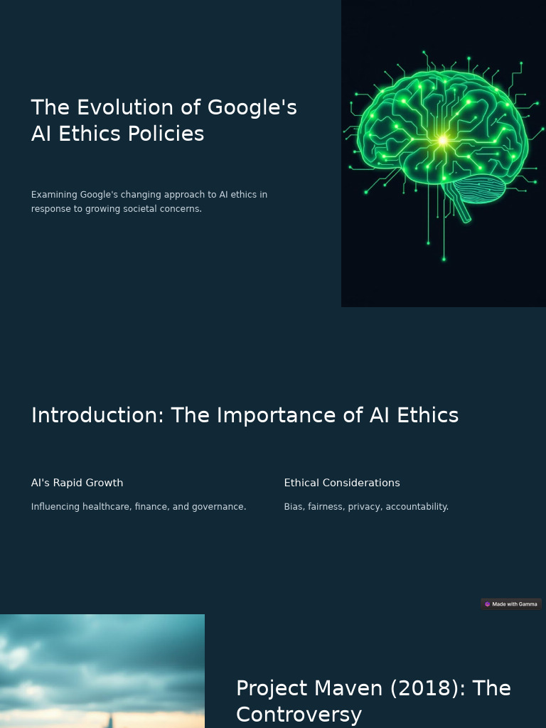 Google's Evolving AI Ethics Policies | PDF