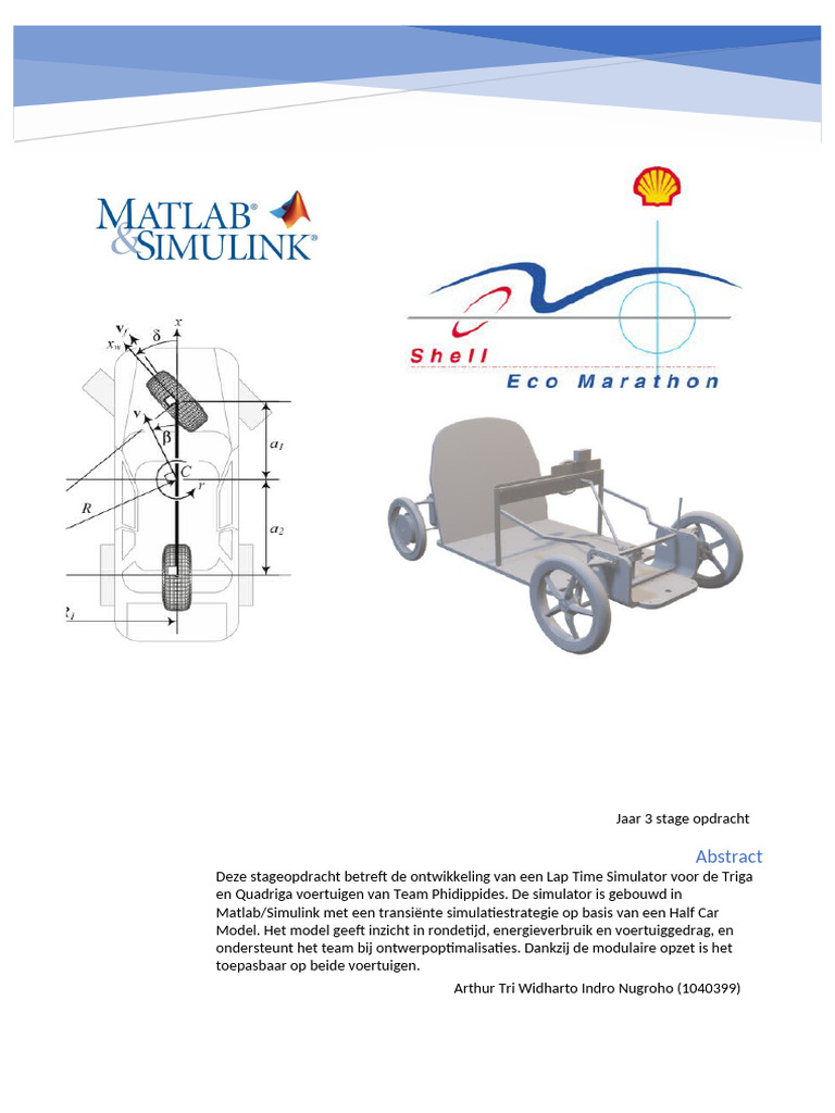 DOCUMENTATIE STAGEOPDRACHTLAP TIME SIMULATOR VOOR DE SHELL ECO-MARATHON ...