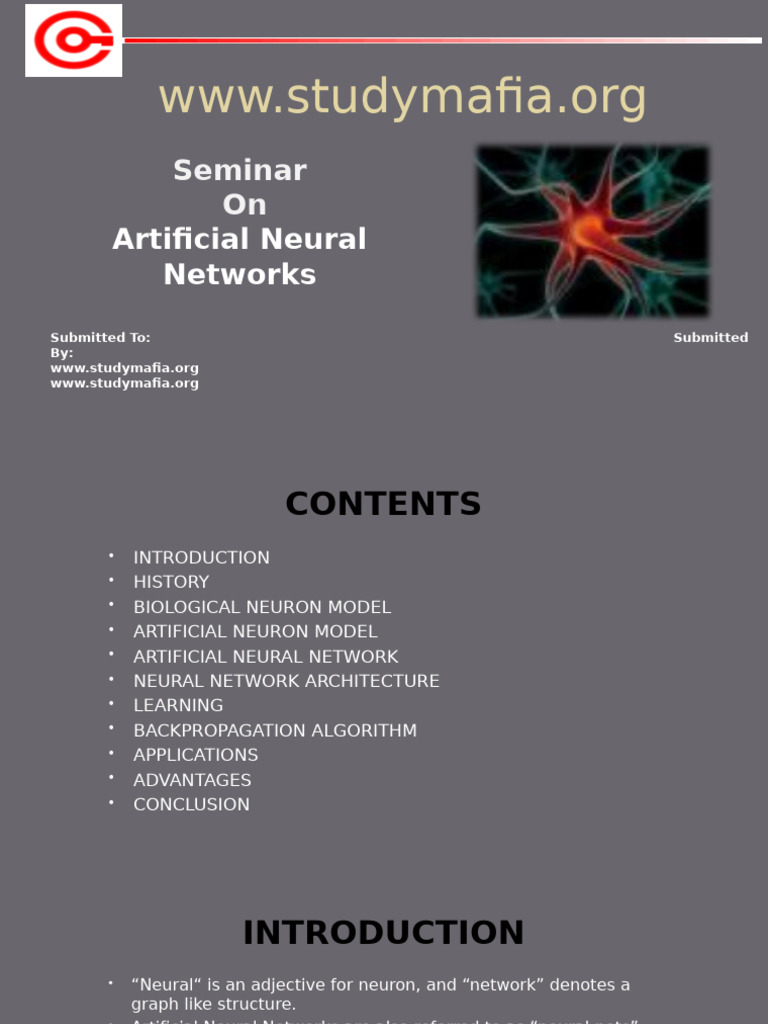 Artificial Neural Networks | PDF | Neuron | Nervous System