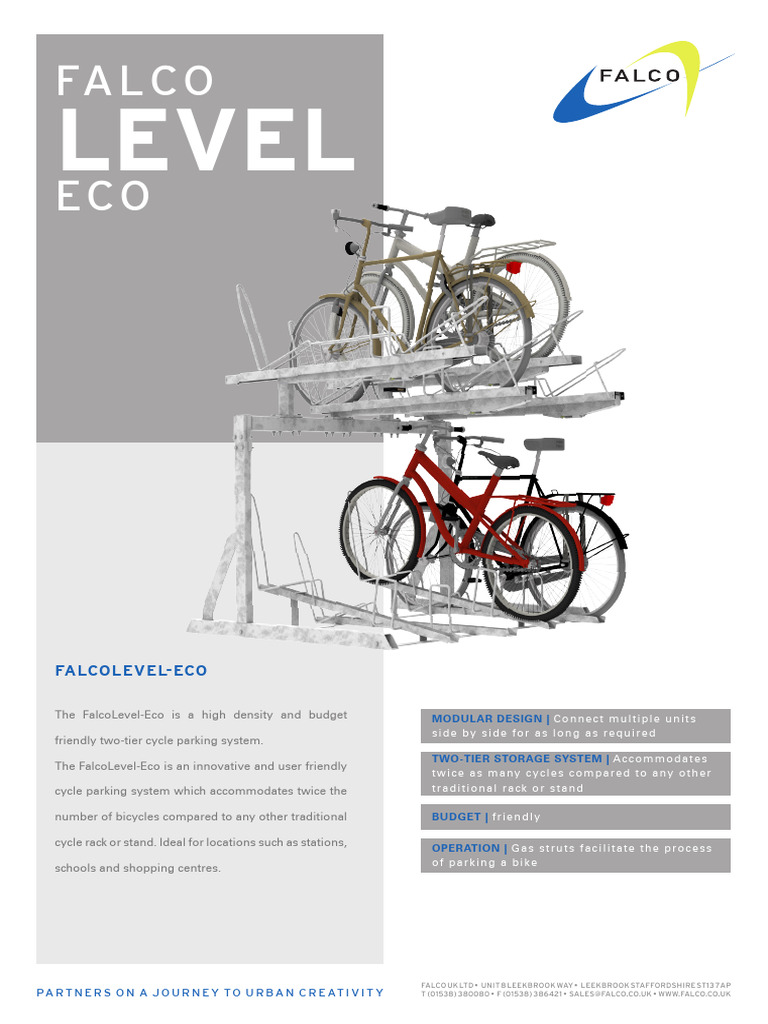 FalcoLevel-Eco Two-Tier Cycle Rack | PDF