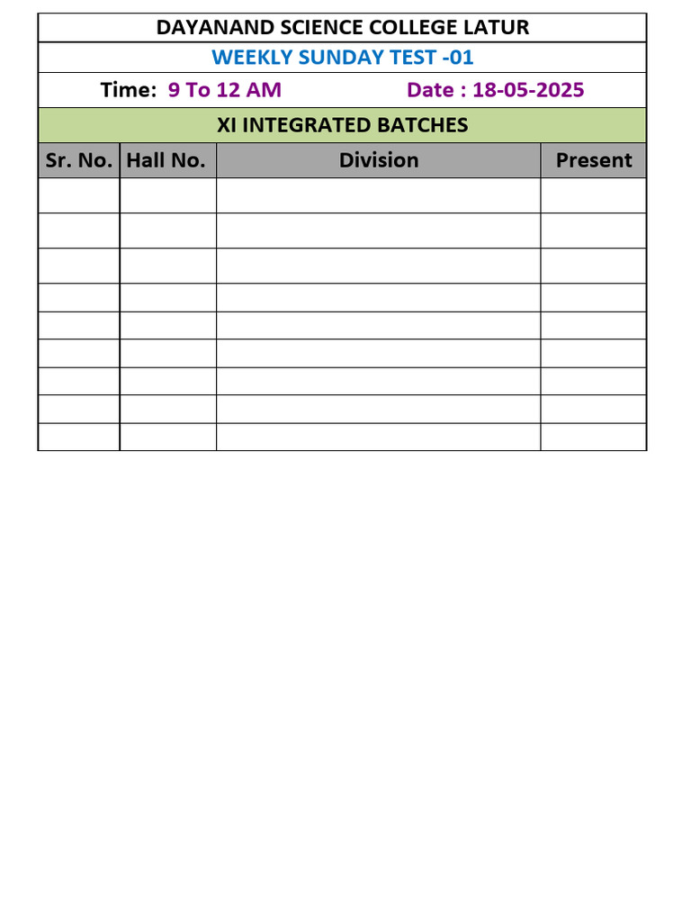 Integrated Seating Arrangment - 18!05!2025 | PDF