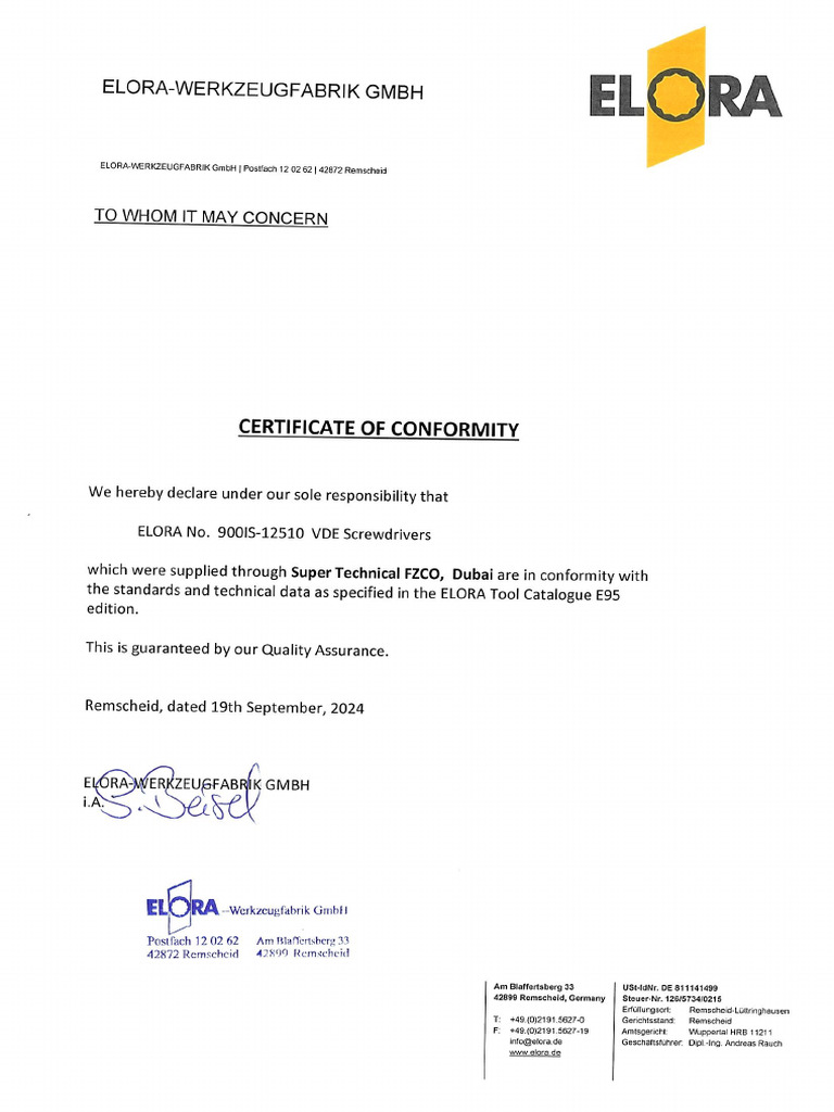 Coc - Elora - 9001S-12510 | PDF