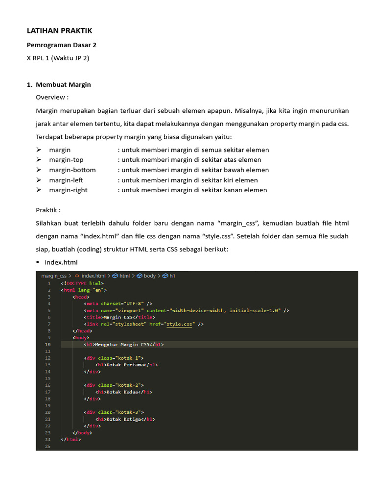 Latihan Praktik Pemdas 2 RPL (Bagian 3) | PDF