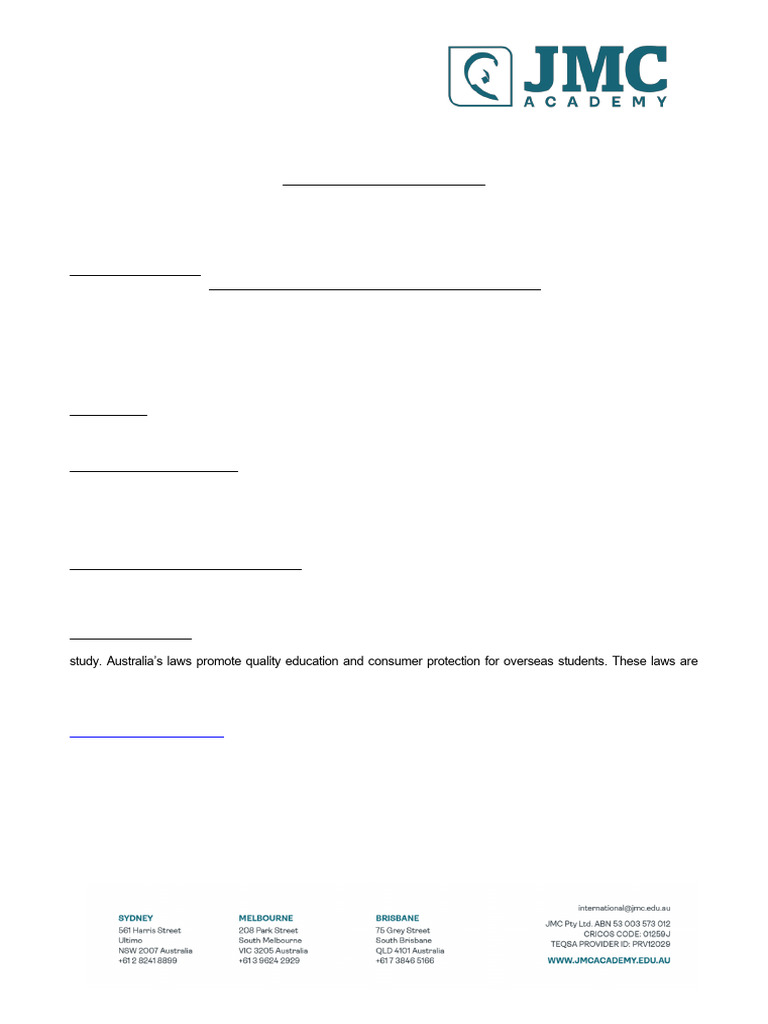 Conditional Offer Letter-FTV-SEP25-SYD | PDF