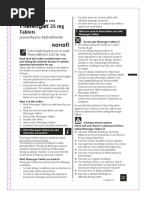 Antamin Tablet: Uses and Dosage Guide | PDF | Allergy | Adverse Effect