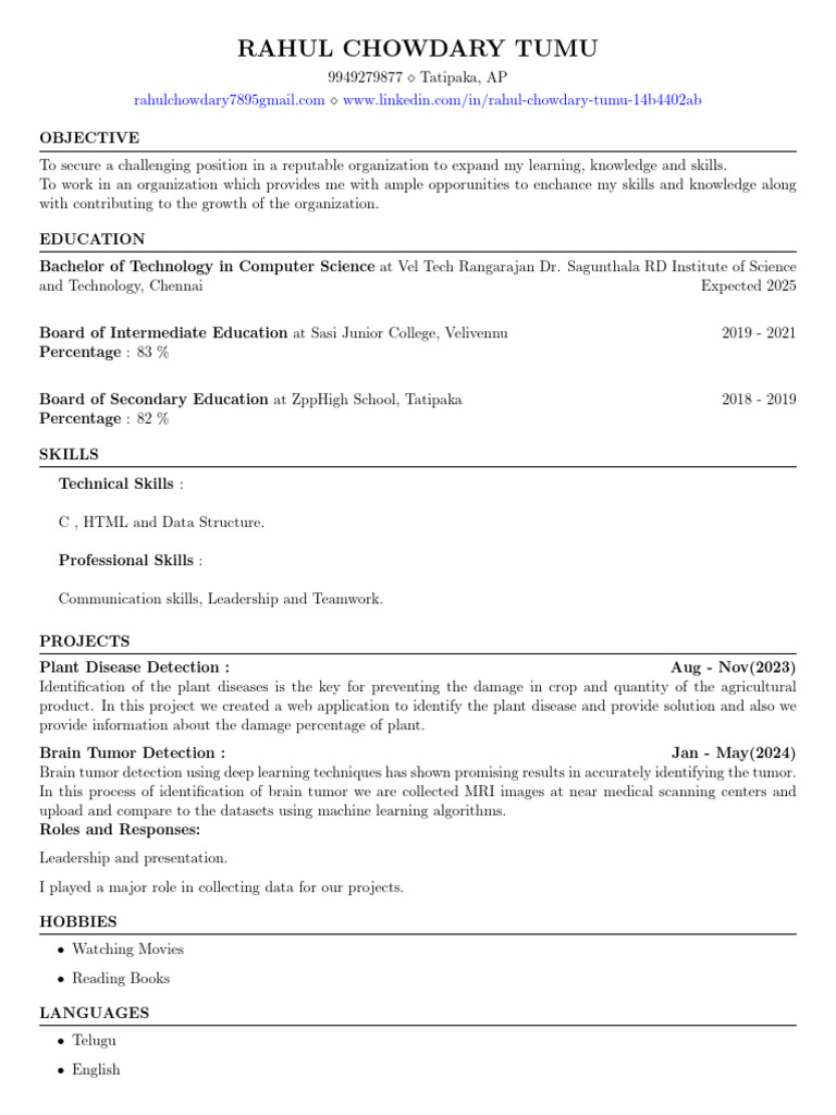 TRC Resume | PDF