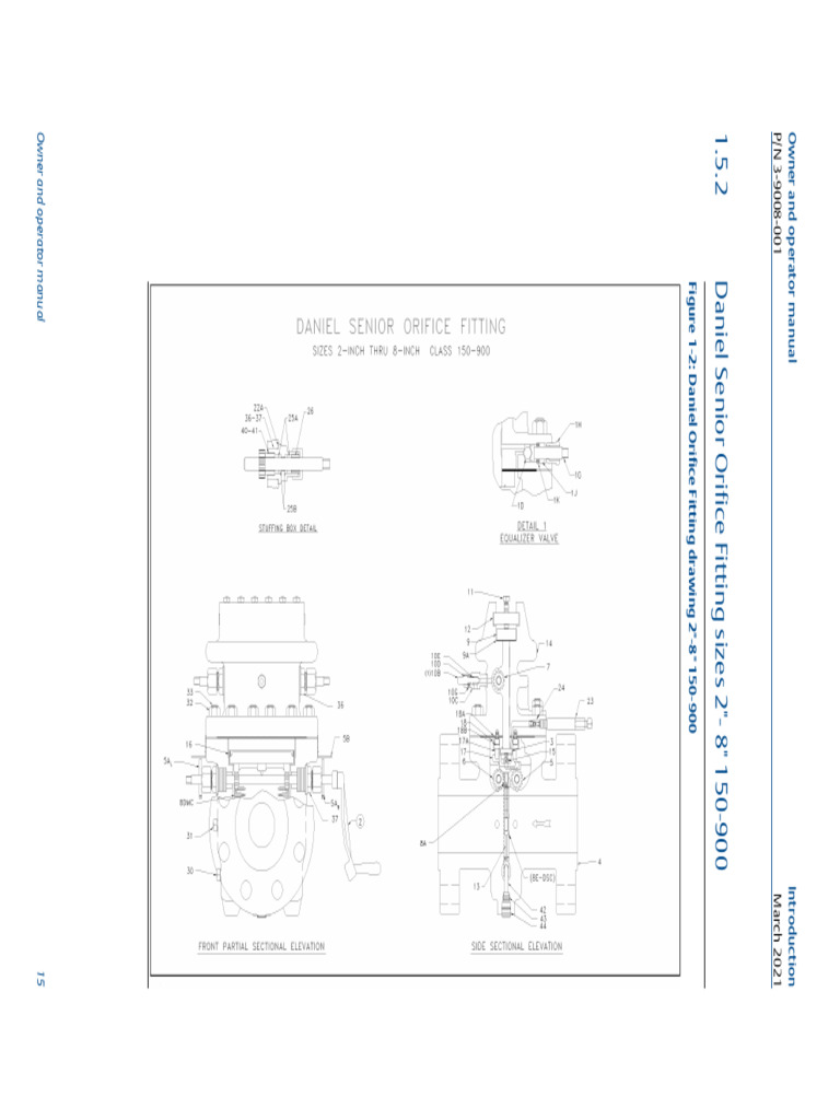 Daniel Senior Orifice Fitting Manual | PDF | Valve | Steel