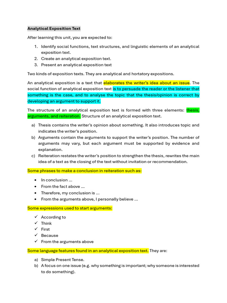 Materi 1 SM Genap-Analytical Exposition Text | PDF | Biodiversity ...