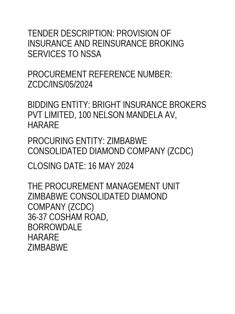 Tender Envelope Cover | PDF