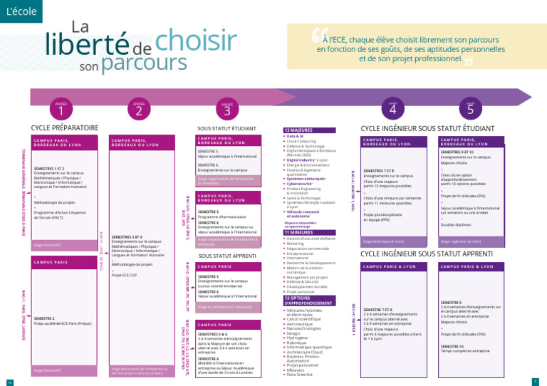 Schema Des Etudes Ece Ingenieur | PDF
