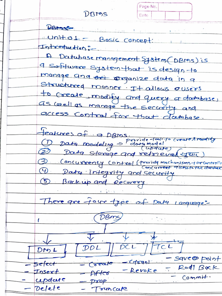 DBMS (Unit - 1) | PDF