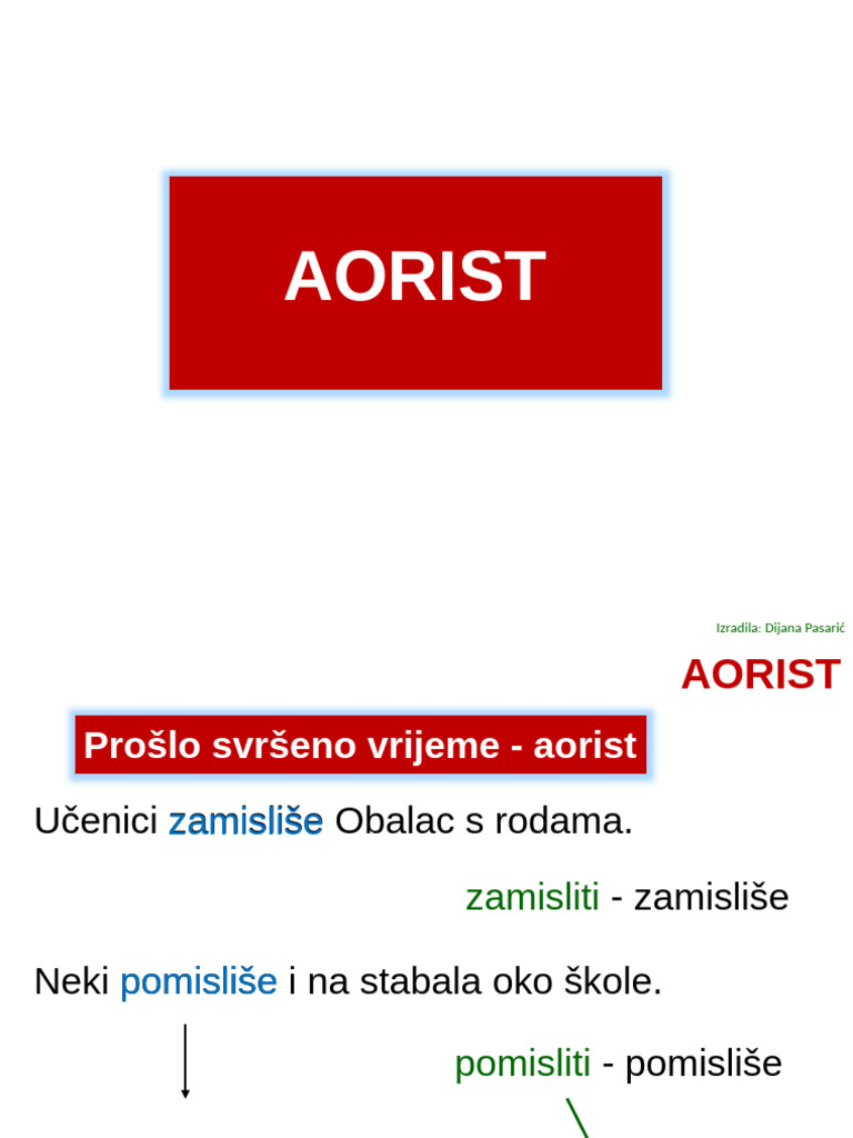 Aorist | PDF