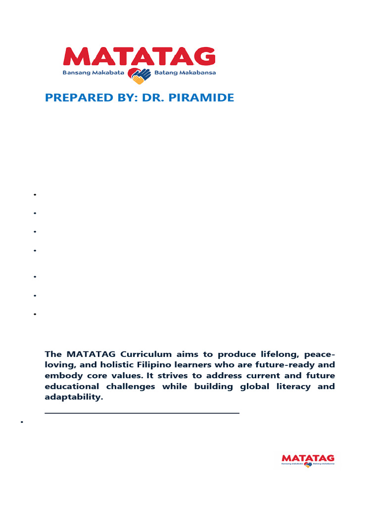 MATATAG Curriculum Overview Philippines | PDF | Curriculum | Reading ...