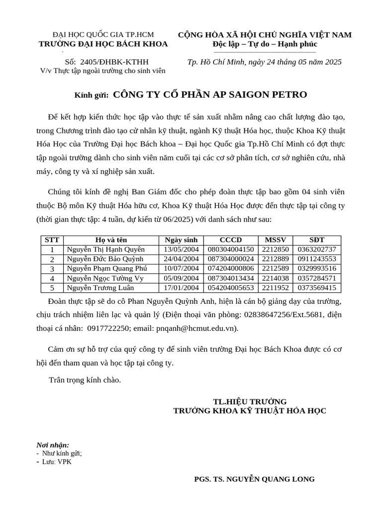 Công Ty Cổ Phần AP Saigon Petro | PDF