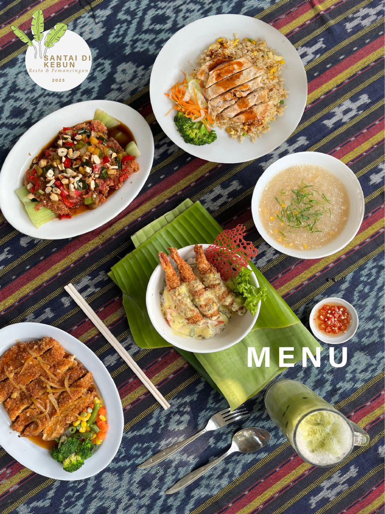 Menu Santai di Kebun Resto 2023 | PDF