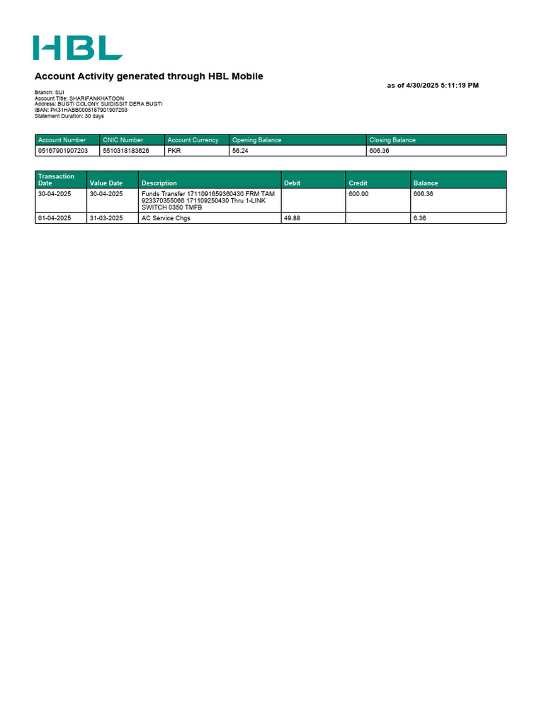 Account Statement 30-04-2025T17 11 30 | PDF
