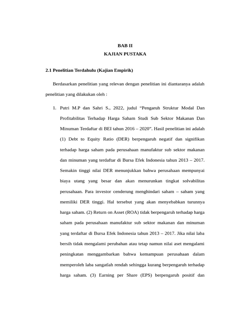 BAB II PROPOSAL | PDF