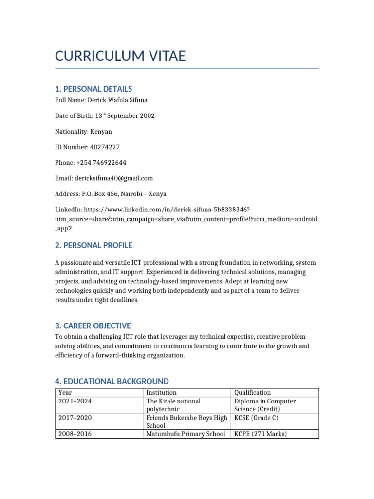 ICT Professional Profile and Skills | PDF | Computer Security | Security