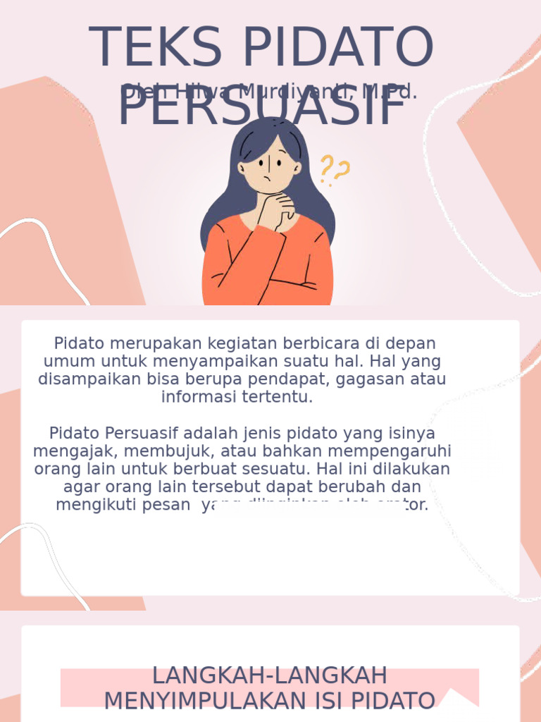 Teks Pidato Persuasif | PDF