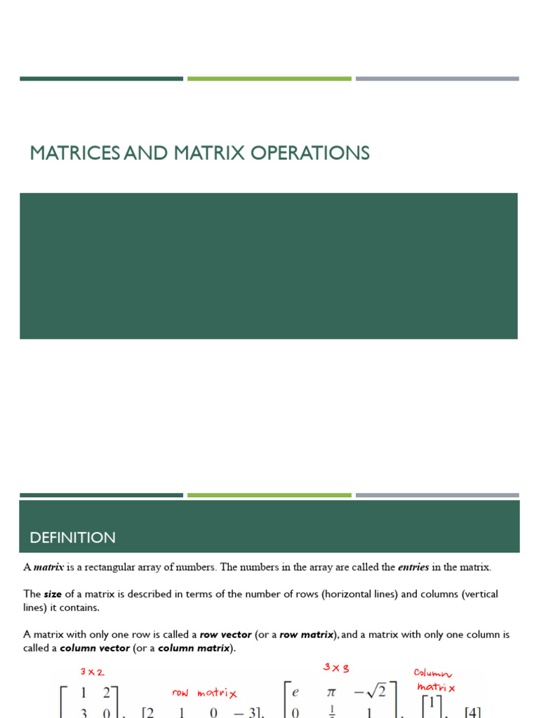 3. Matrices and Matrix Operations ppt (1) | PDF | Matrix (Mathematics ...