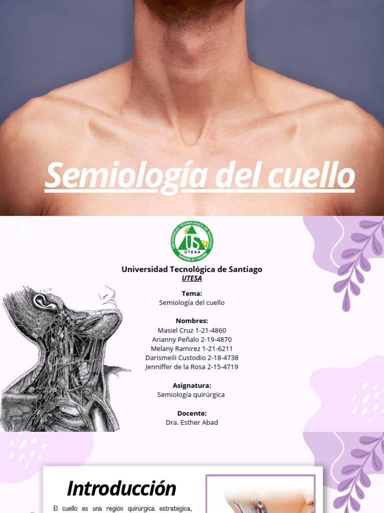 Semiología Del Cuello | PDF | Hipertiroidismo | Tiroides