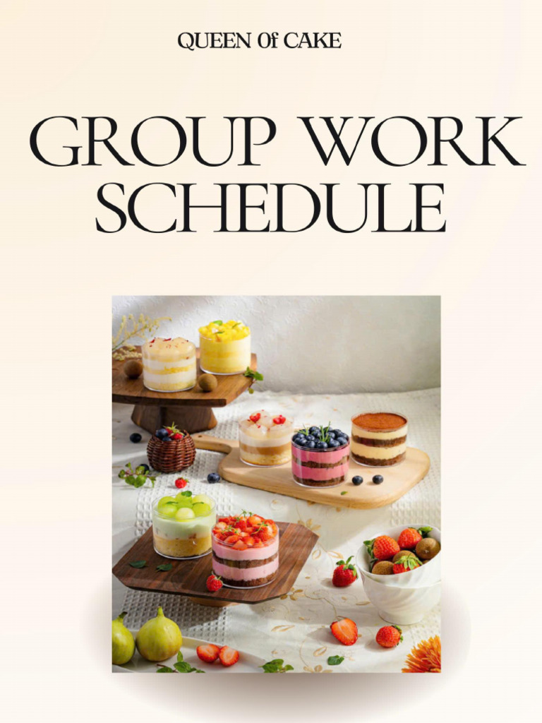 Group Work Schedule | PDF