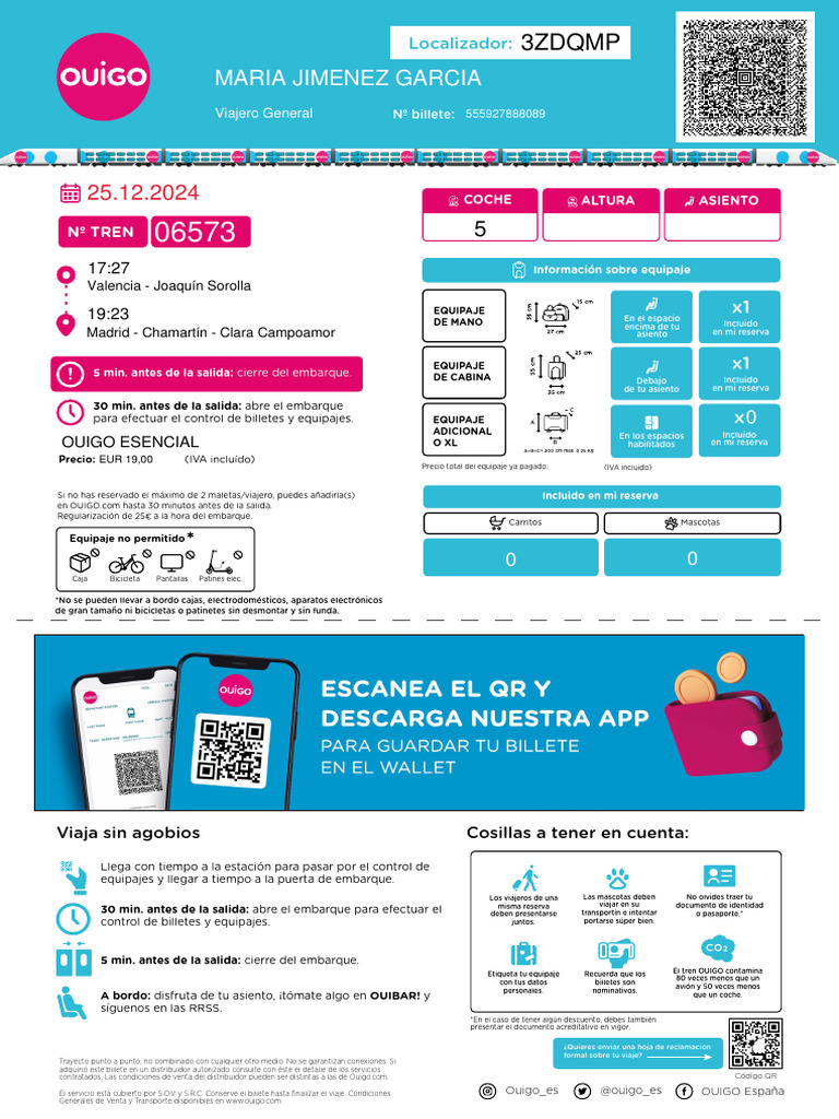 Ouigo | PDF | Transporte sostenible | Transporte