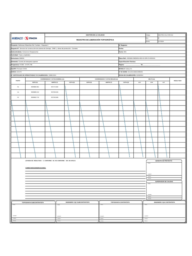 PROTOCOLO DE RELLENO | PDF | Topografía | Ciencias de la Tierra