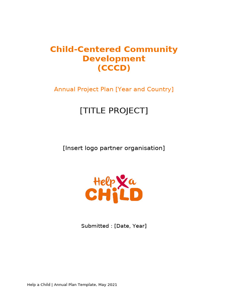 2021 CCCD Annual Plan Template | PDF | Risk | Sustainability