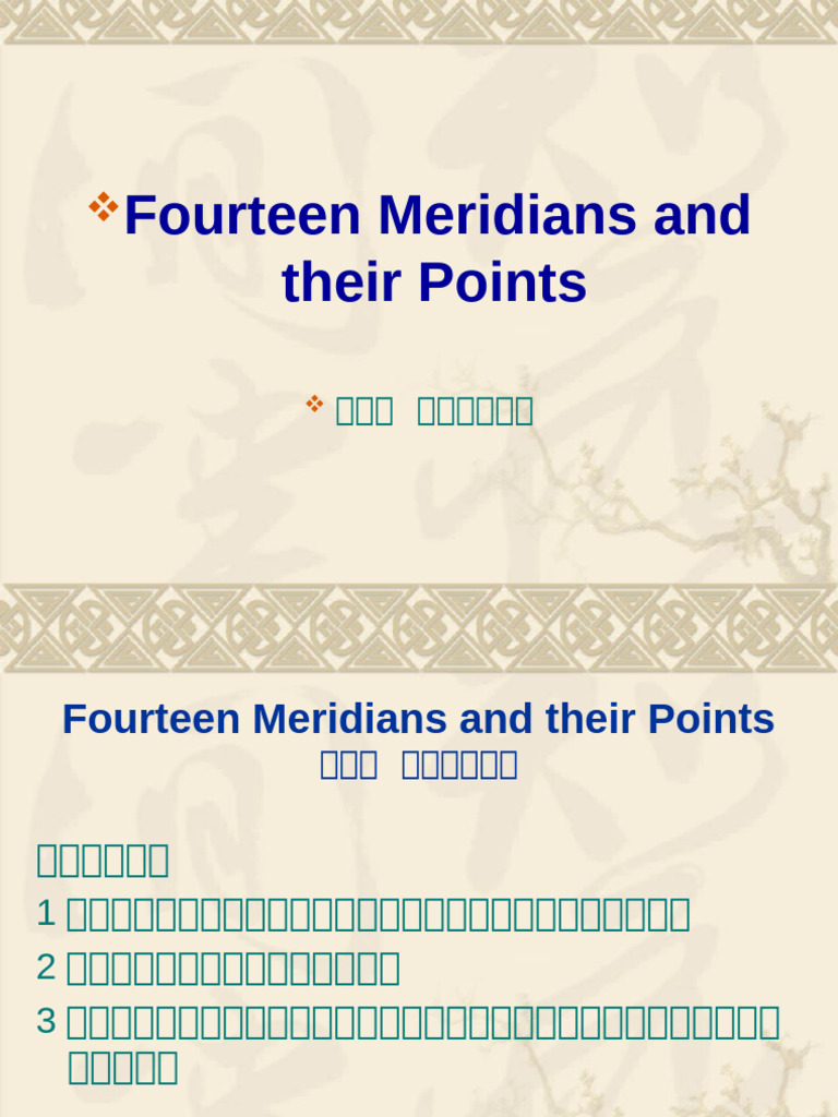 Diskusi Tentang Meridian Dan Titik Akupuntur - Enam Titik Meridian ...