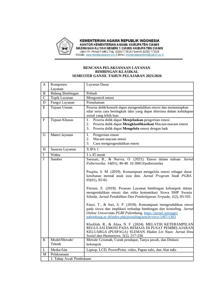 Contoh RPL Pribadi | PDF