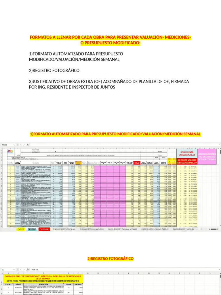 Instructivo Planillas | PDF