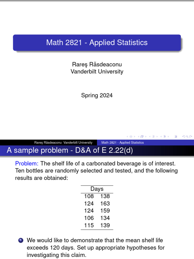 Hypthesis Testing 1sampleexercises Pdf P Value Statistics 9810