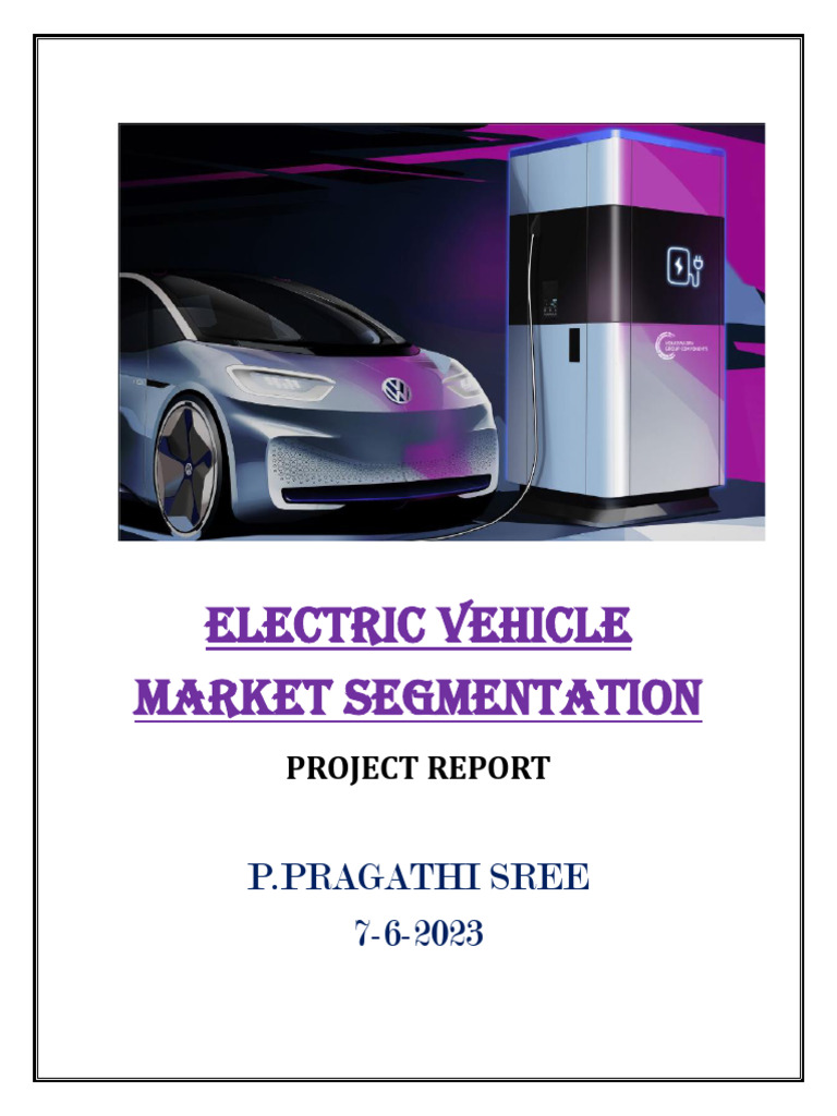 EV Market Segmentation Task | PDF | Dependent And Independent Variables | Market Segmentation