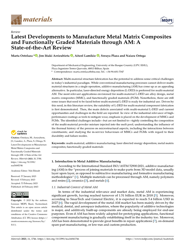 Materials 16 01746 v2 | PDF | Strength Of Materials | 3 D Printing