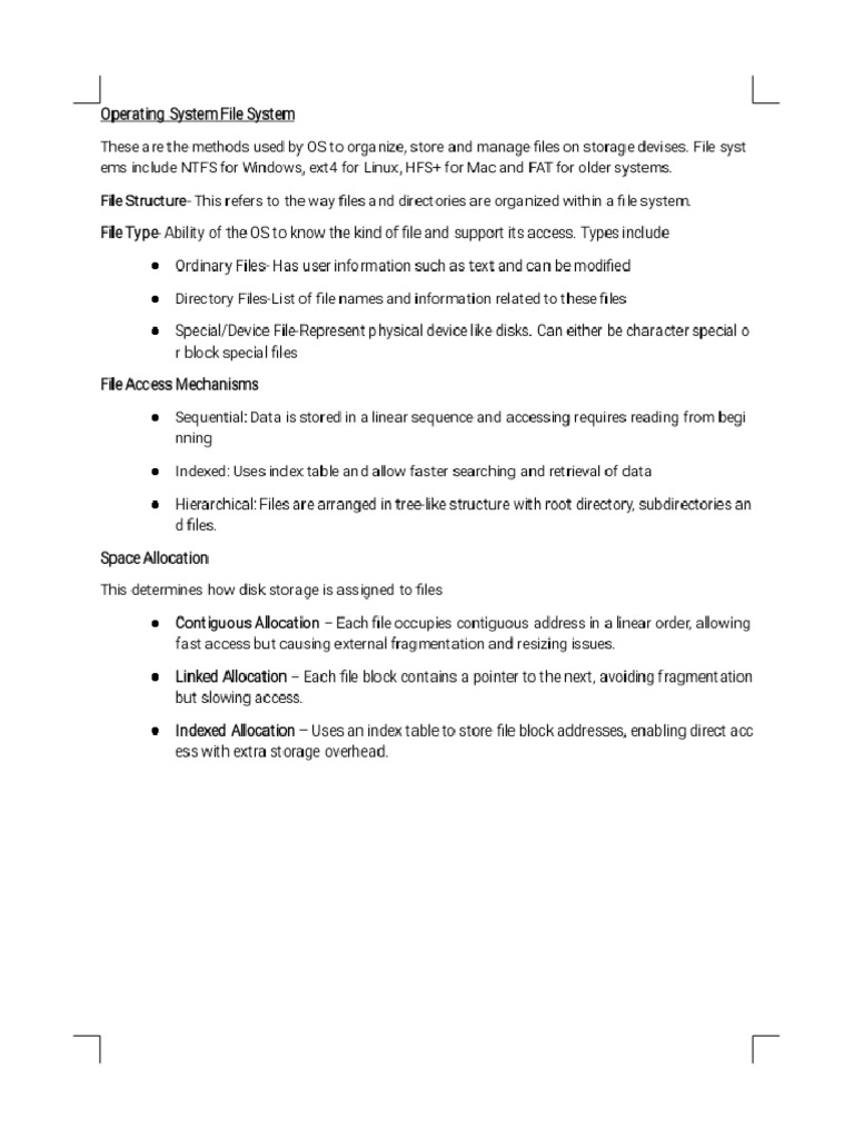 Operating System File System - Group Work - Phoenix | PDF