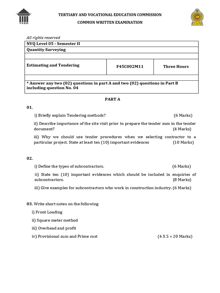 Estimating and Tendering | PDF | Brick | Mortar (Masonry)