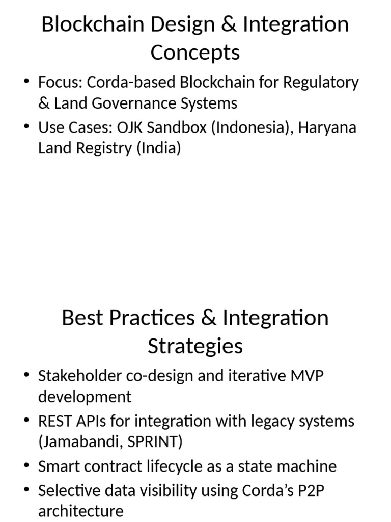 Blockchain Corda Design Roadmap Updated | PDF